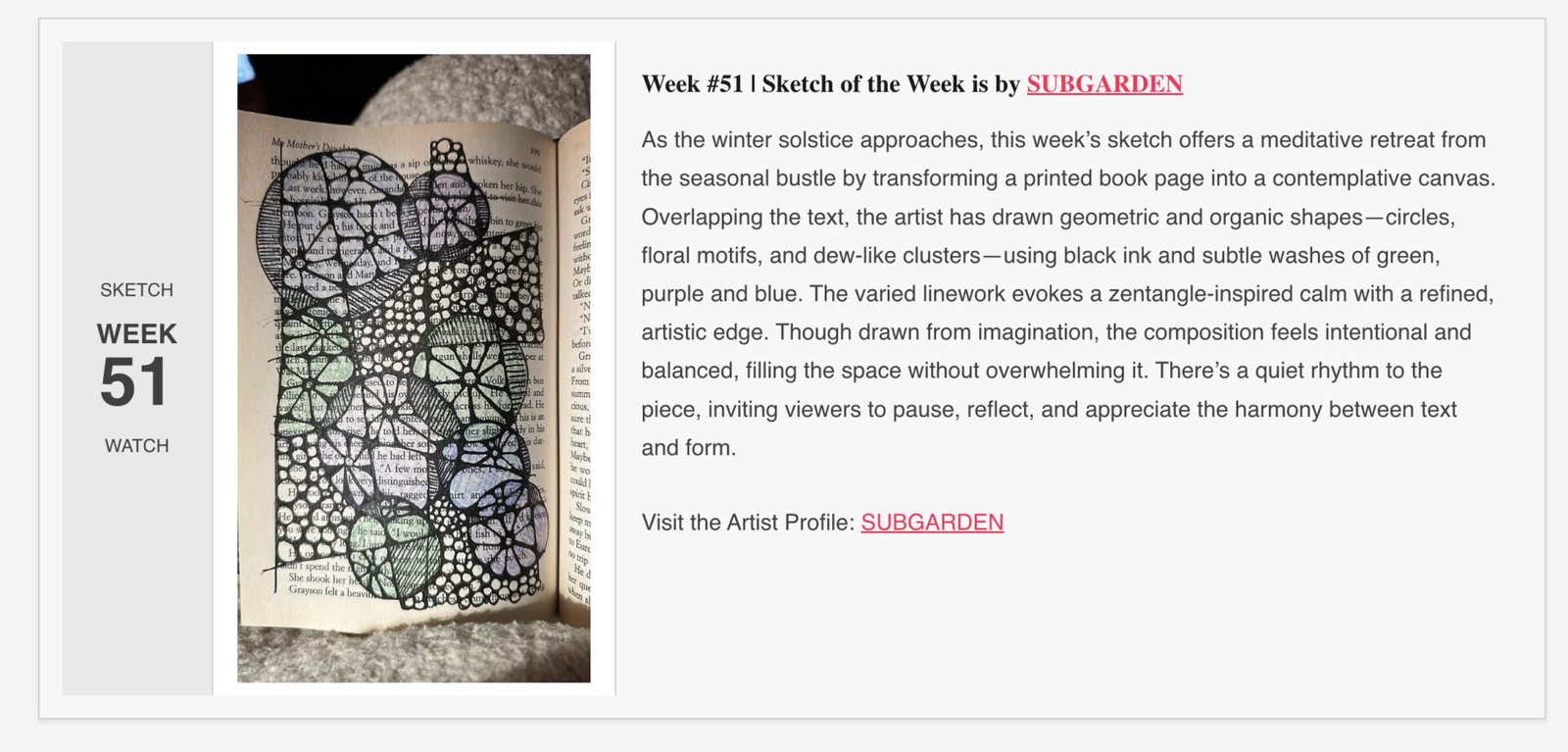 Weekly Sketch Feature | Discover the Finest Art from Sketchbooks.org ...